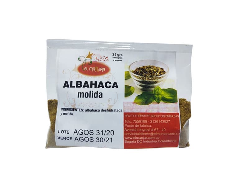 Albahaca Molida - Productos Veganos Vegetarianos | Bogotá - Colombia